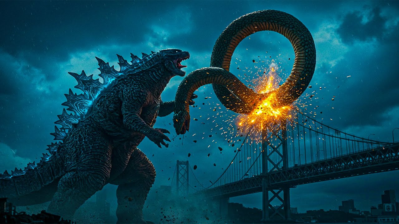 Godzilla vs Big Snake Epic Fight. - YouTube