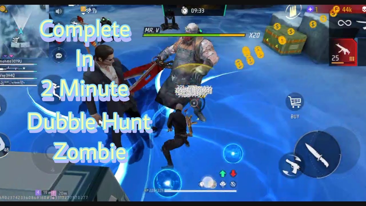 Free Fire Zombie Hunt Dubble Evil—Complete In 2 Minutes| Zombie Mode ...
