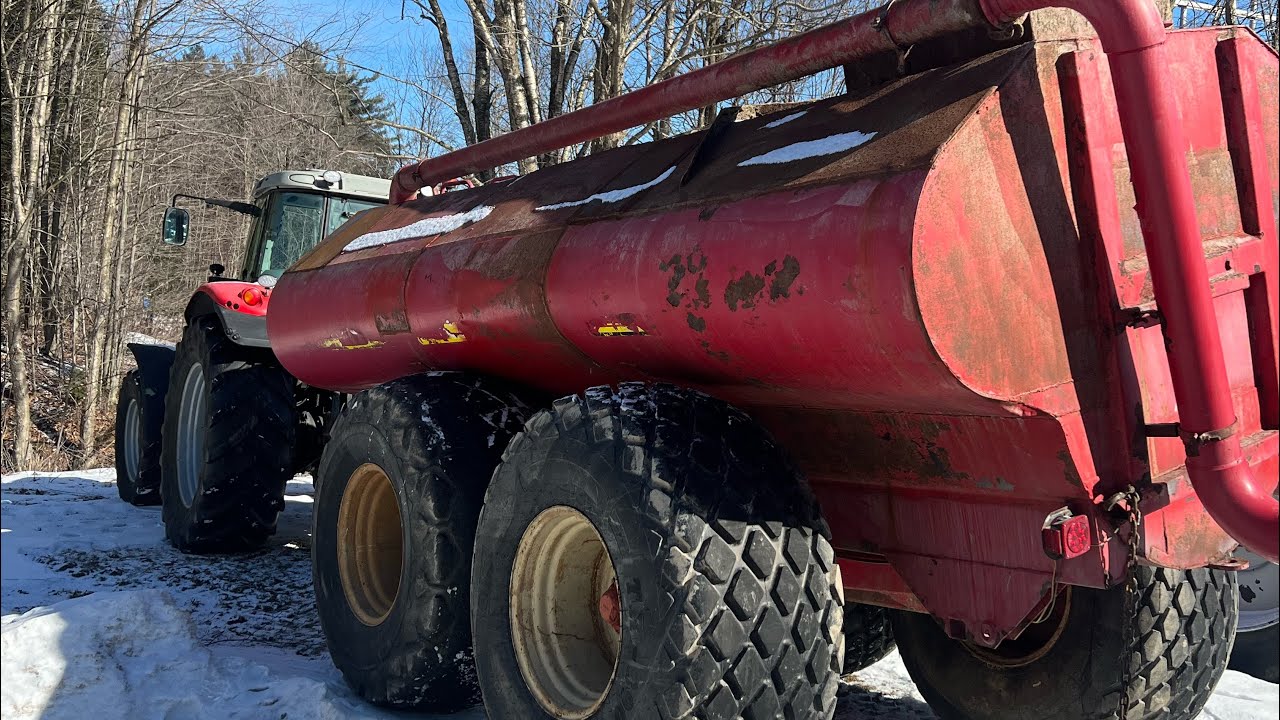 Manure tank work gone sideways! - YouTube