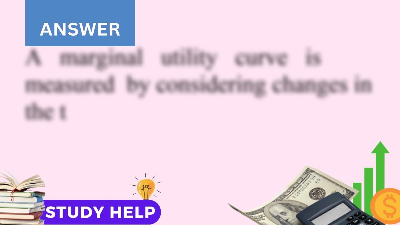 Draw a marginal utility curve corresponding to the total utility curve ...