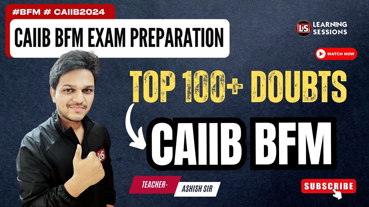 CAIIB BFM Preparation | 100 + Question | BFM Doubt Series - YouTube