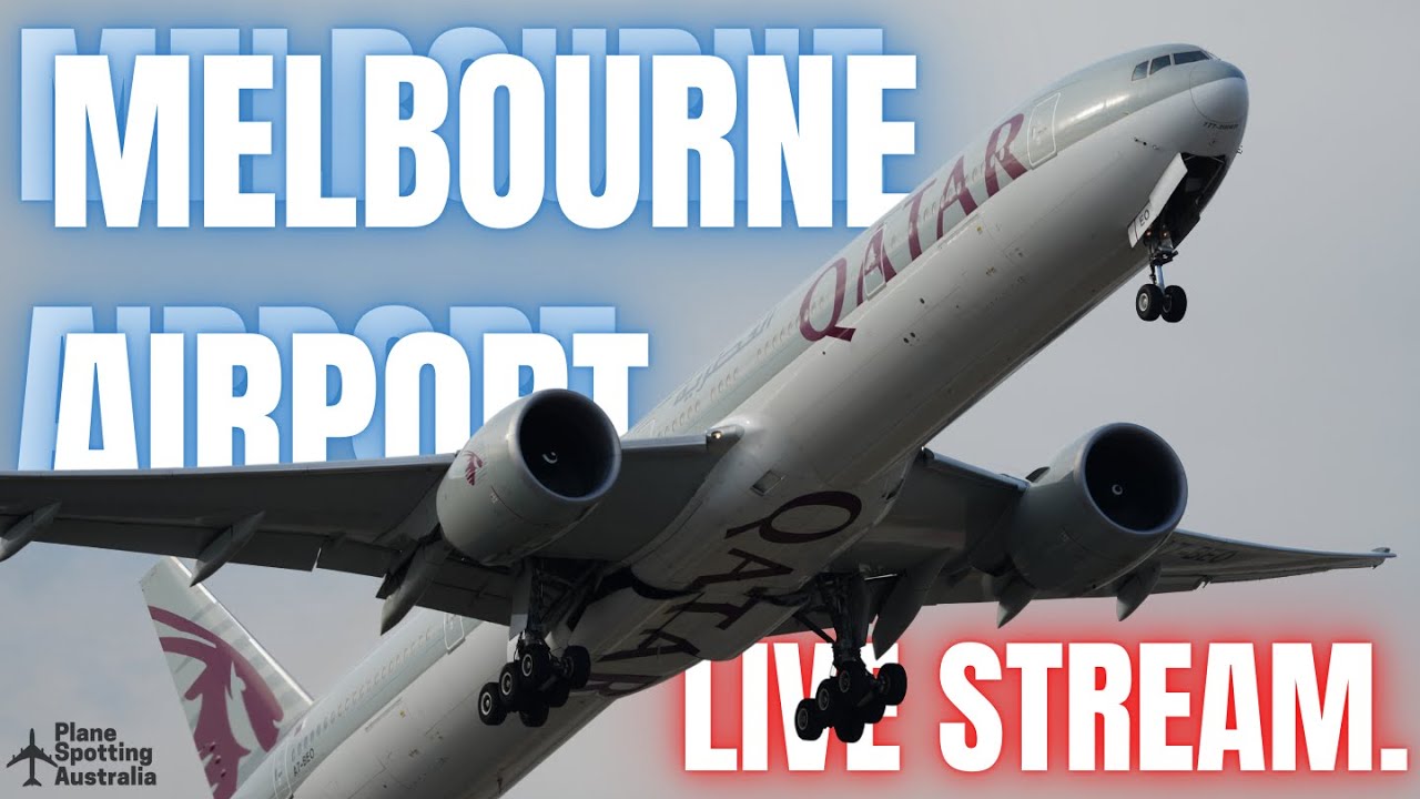 🔴 LIVE Plane Spotting at Melbourne Airport! | Aircraft action from ...
