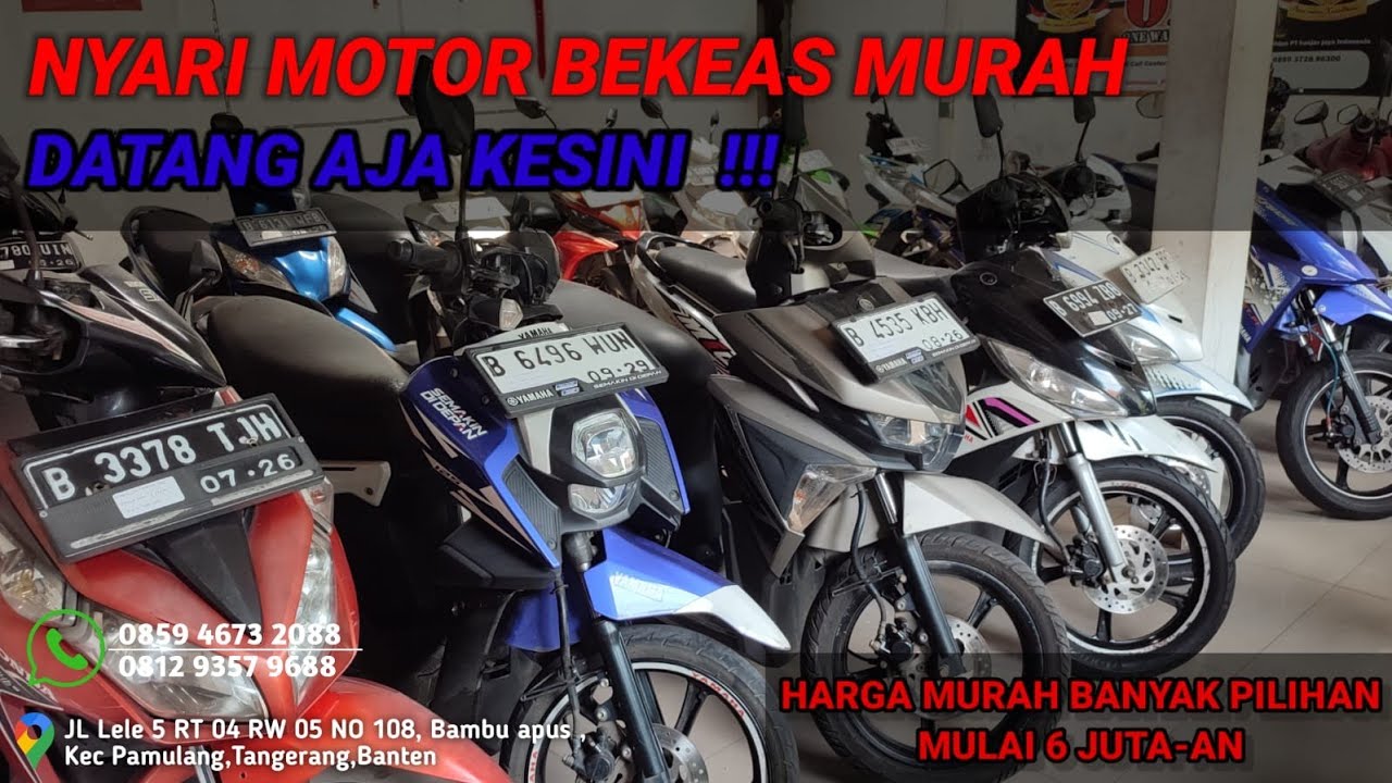 REVIEW MOTOR BEKAS MURAH MULAI 6 JUTA-AN || DI PUTRA MOTOR 108 - YouTube