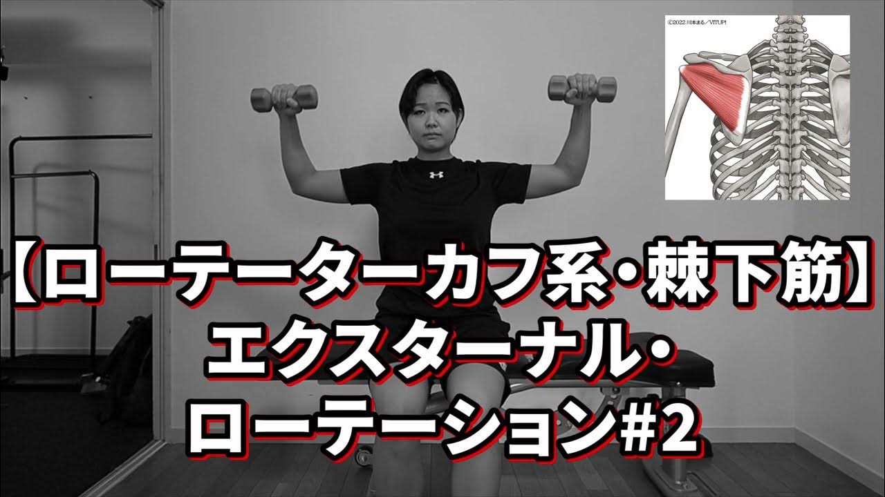 【エクスターナル・ローテーション 2】ローテーターカフ系・棘下筋のトレーニング【バズーカ岡田の筋肉事典】 Youtube