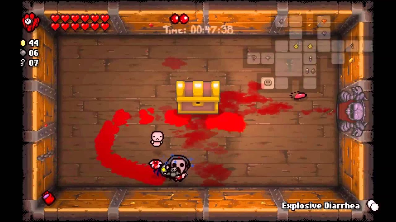 The Binding of Isaac - Rebirth Dark God Kamikaze! Multiple Explosive ...