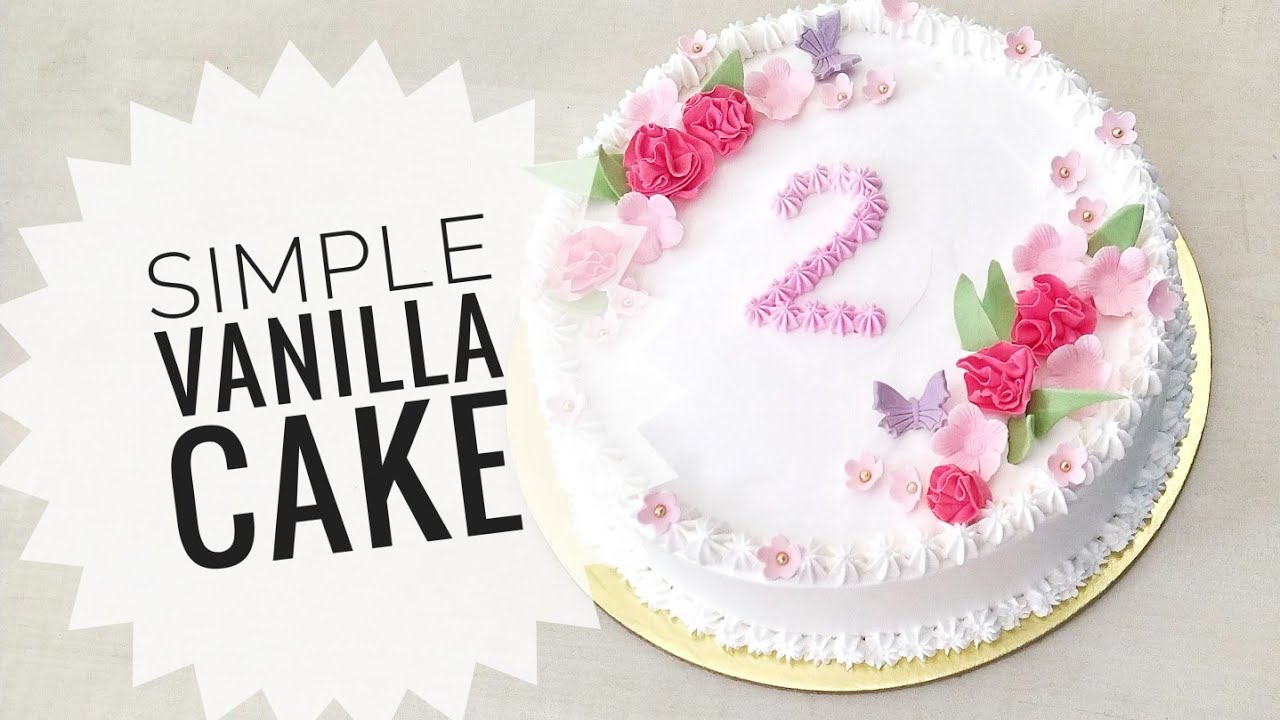 How to make simple Vanilla Cake at Home l Vanilla Cake - YouTube