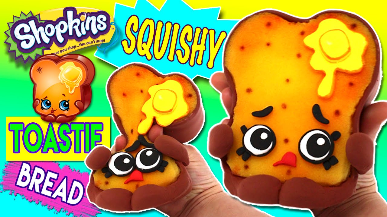 SHOPKINS Squishy TOASTIE BREAD * DIY Antiestrés - YouTube
