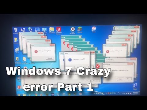 Windows 7 Crazy Error - YouTube