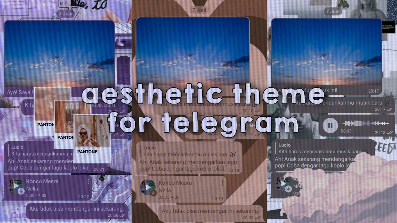 Telegram aesthetic theme ! 🦋 ( android and ios) !? - YouTube