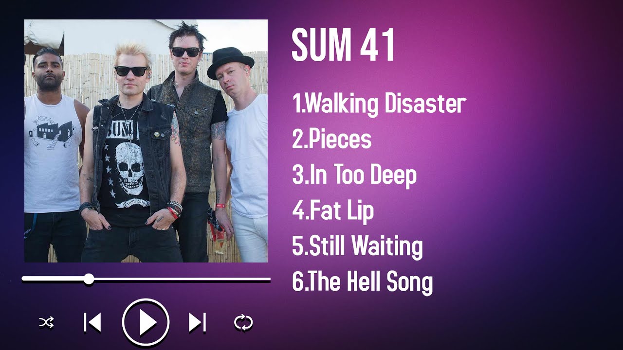 The Ultimate 2025 Playlist of Sum 41 All the Hits You Love in One Place ...