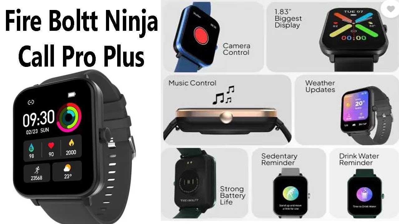 Fire Bolt Ninja call pro plus smart watch - YouTube