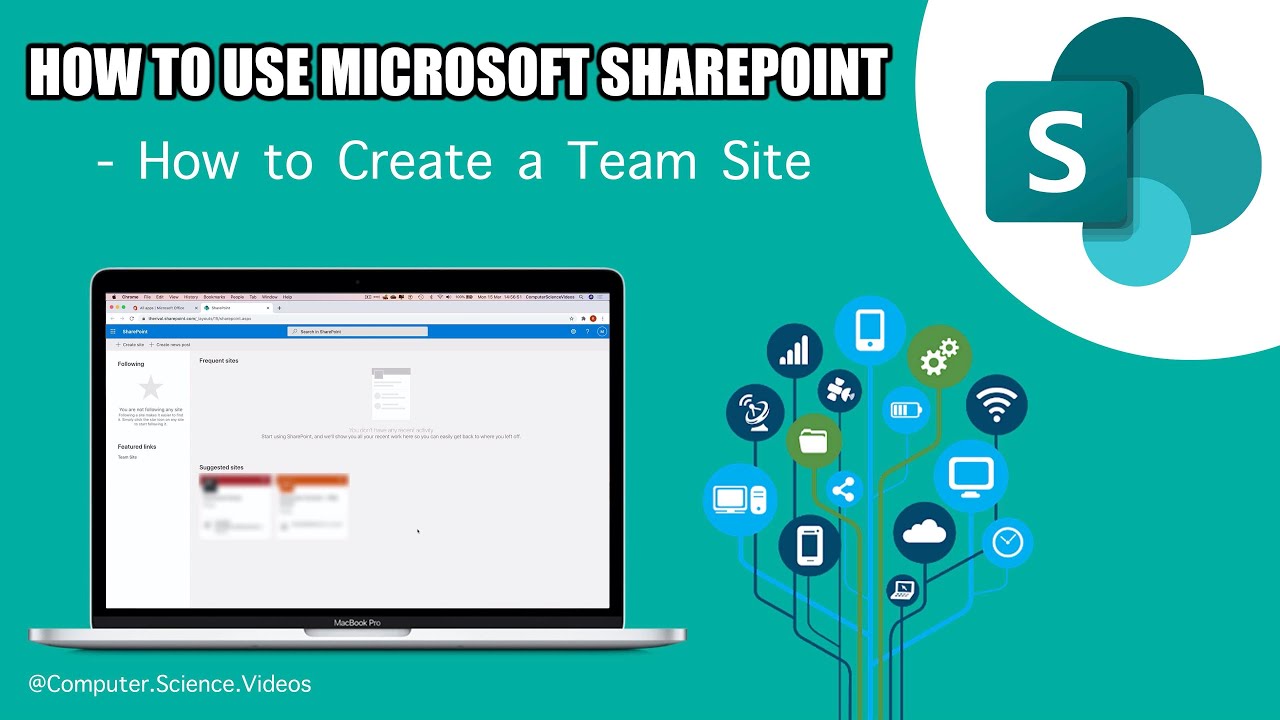 How to CREATE a Team Site In Microsoft SharePoint for Office 365 - Web ...