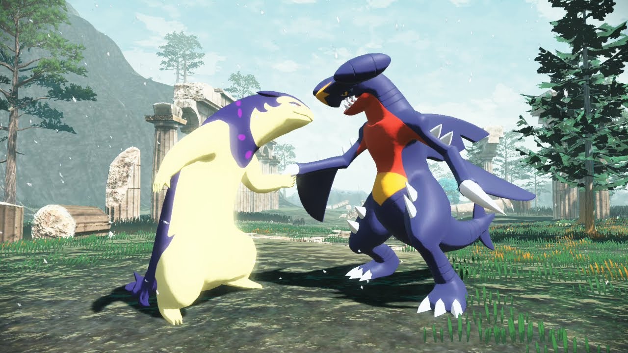 Alpha Typhlosion Meets Alpha Garchomp [Pokémon Legends: Arceus] - YouTube