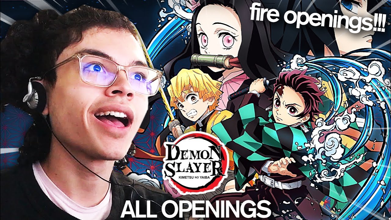 first time reacting to all demon slayer openings! - YouTube