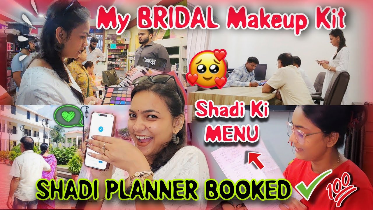 My Chaotic * BIHARI WEDDING *💯🎉 | Shadi ki MENU 🍟🍔, My BRIDAL MAKEUP ...