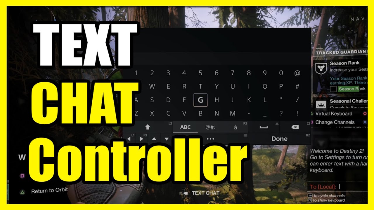 How to Text Chat on Controller in DESTINY 2 (PS5 or XBOX) - YouTube