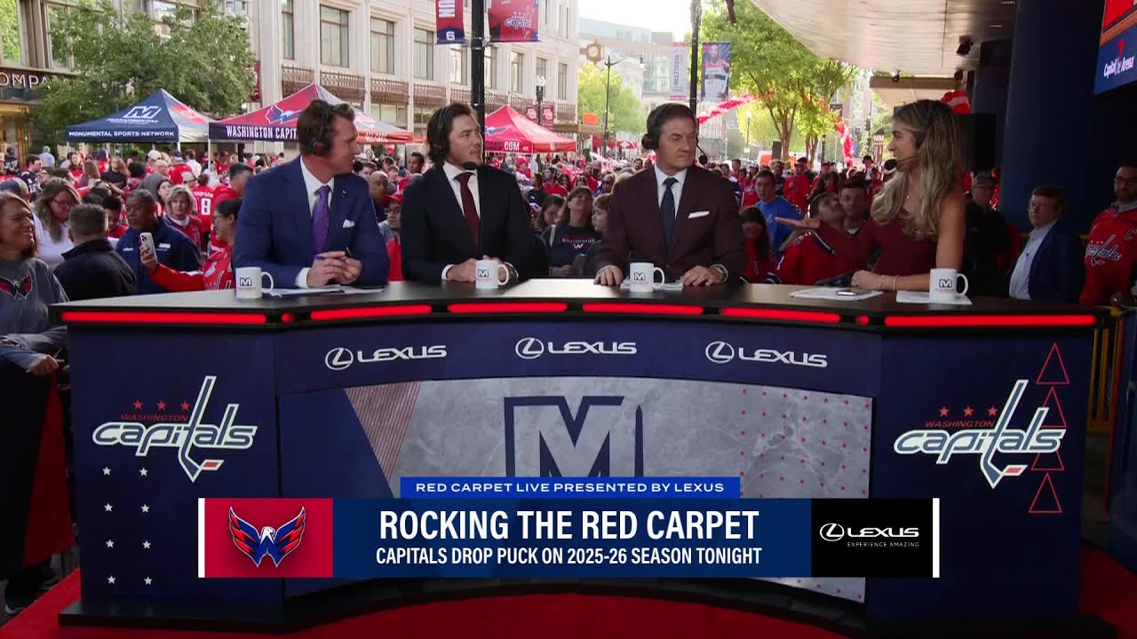 Capitals Rock the Red Carpet kicks off the 2025-26 season - YouTube