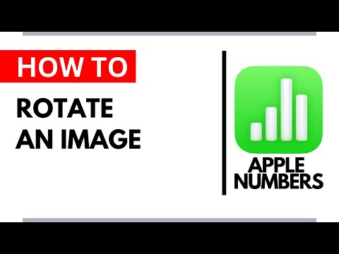 How to Rotate an Image in Apple Numbers   Drag or Set Angle