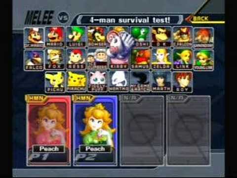 Super Smash Bros. Melee Same Color Glitch - YouTube