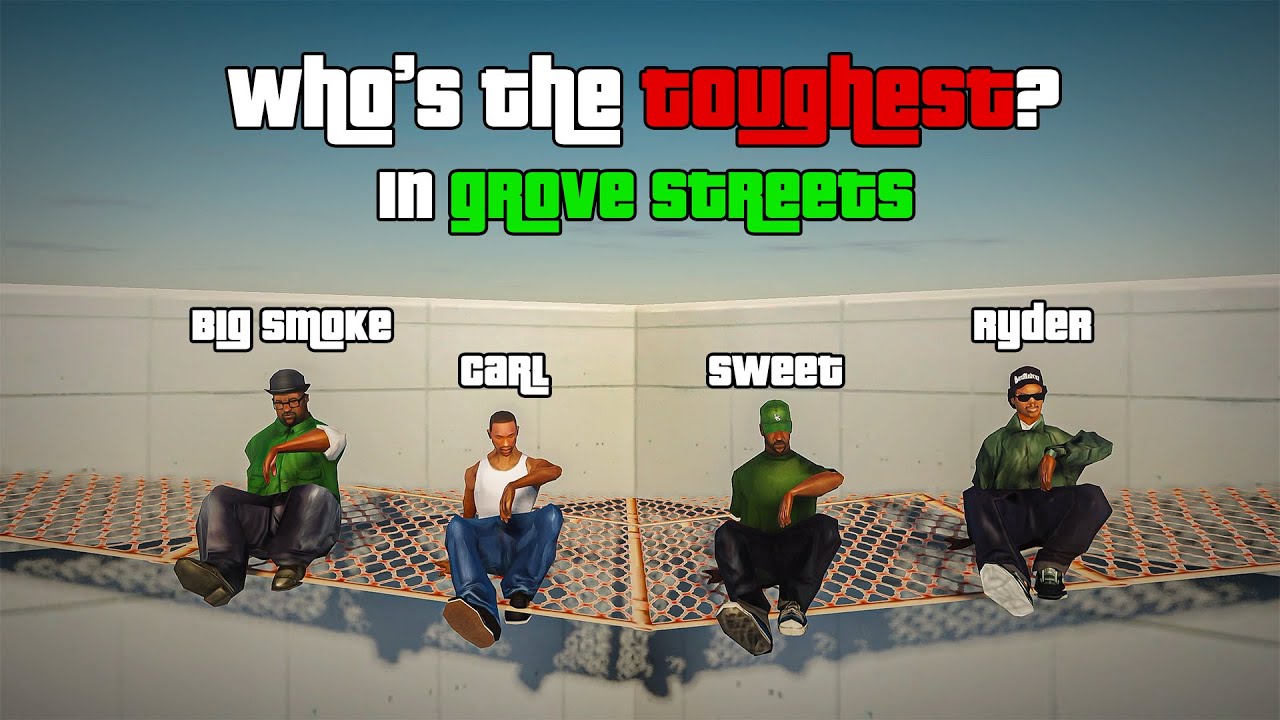 CJ vs Sweet vs Ryder vs Big Smoke - ULTIMATE Grove Street Showdown ...