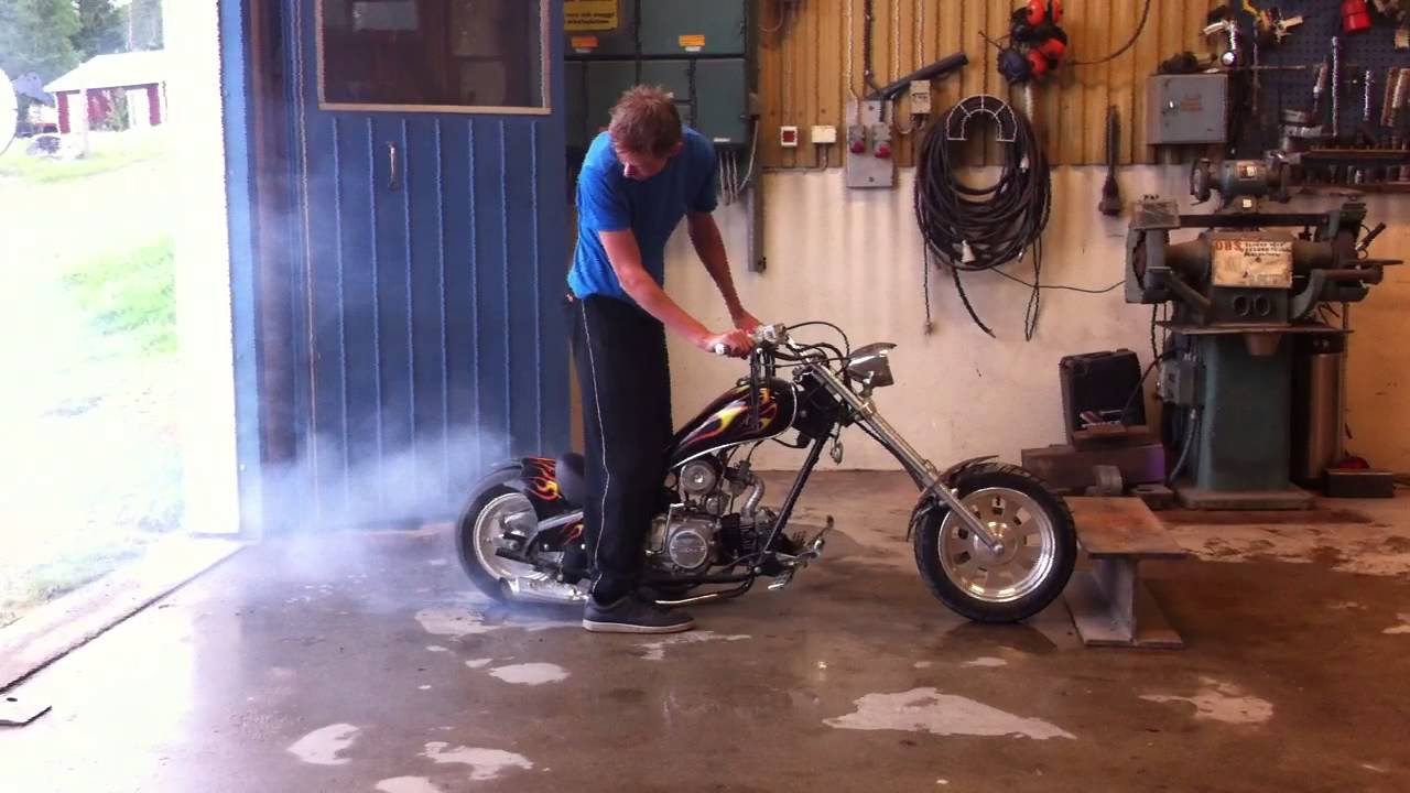 Chopper burnout - YouTube