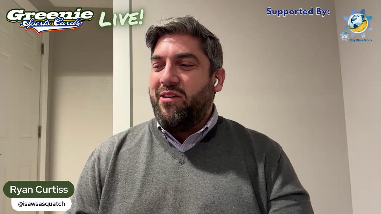 Greenie Sports Cards Live! 1/21/25 with special guests Bob Ibach & Ryan ...