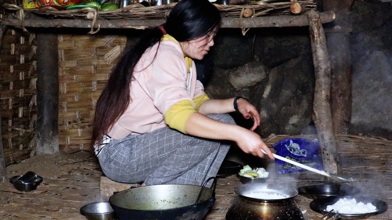 dinner natural cooking recipe || Nepali village Kitchen || - YouTube