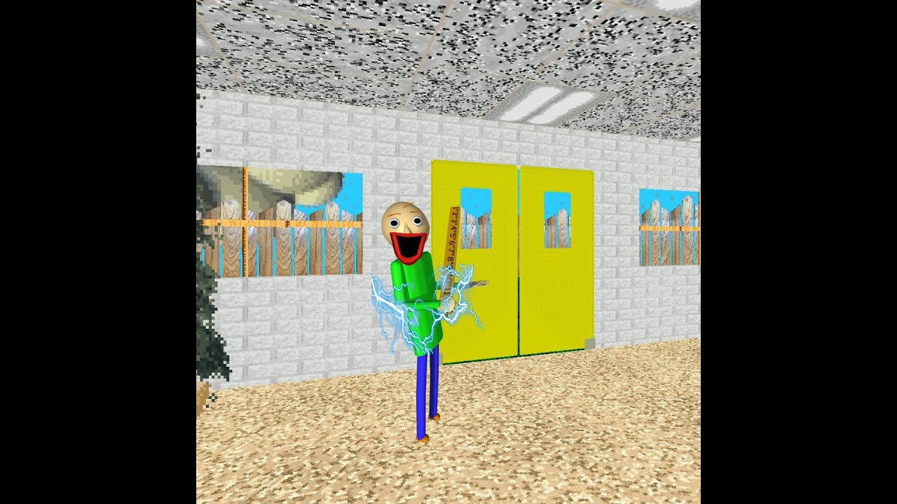 playing baldi's and baldi glitched and never came after me - YouTube