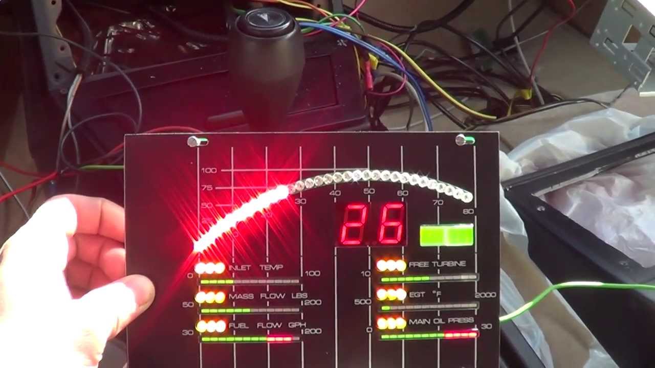test tachometer kitt vincenzo knight rider - YouTube