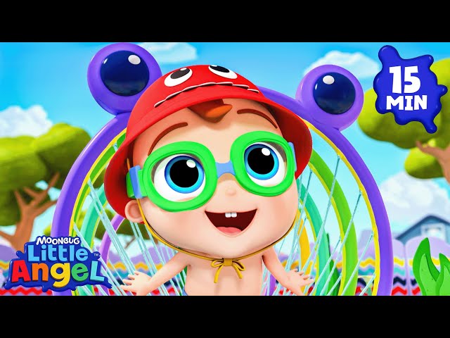 Summer Fun at the Splash Zone! 🌞🌊| Little Angel And Friends Kid Songs ...