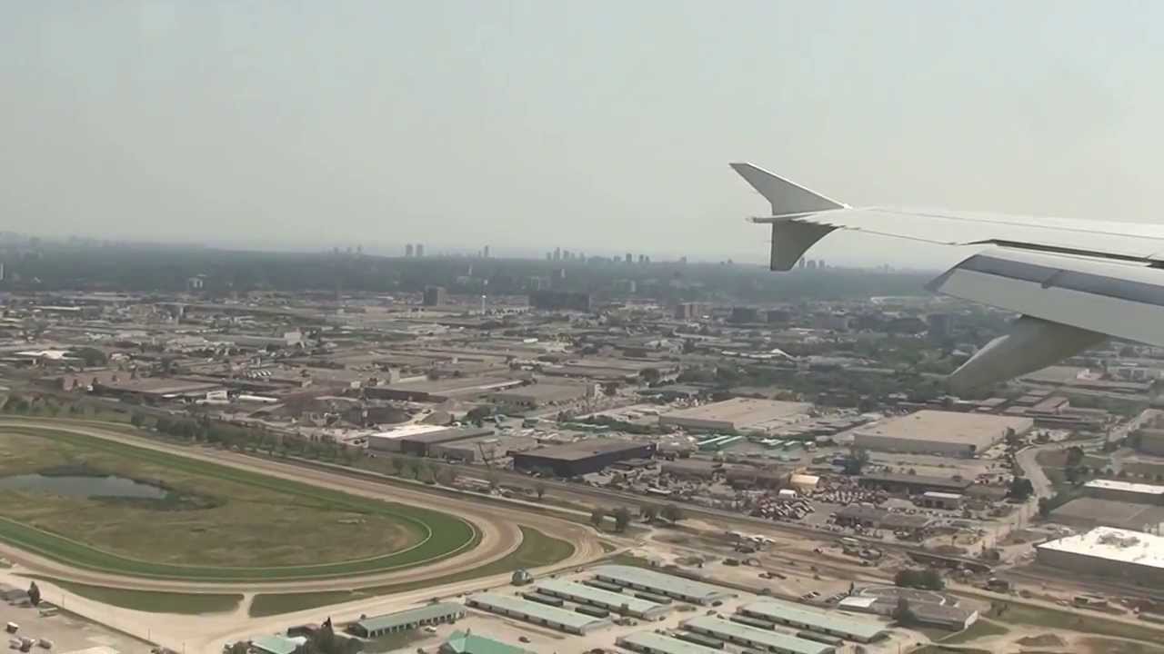 Flying into Toronto over a house fire. - YouTube