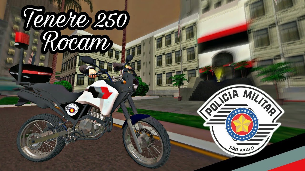 YAMAHA TENERE 250 DA ROCAM "PMSP" Polícia de SP | COM BRAÇOS (PARA ...