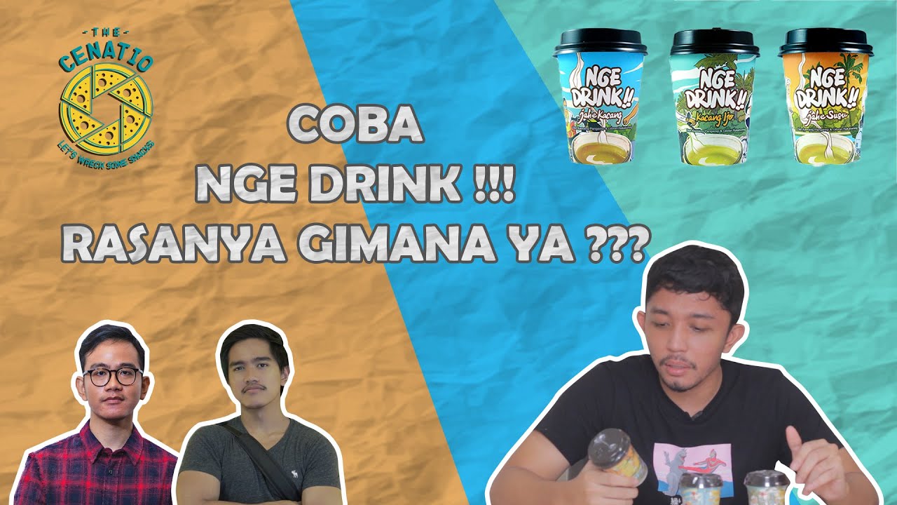 Review Nge Drink by Kaesang & Gibran #icipicip - YouTube