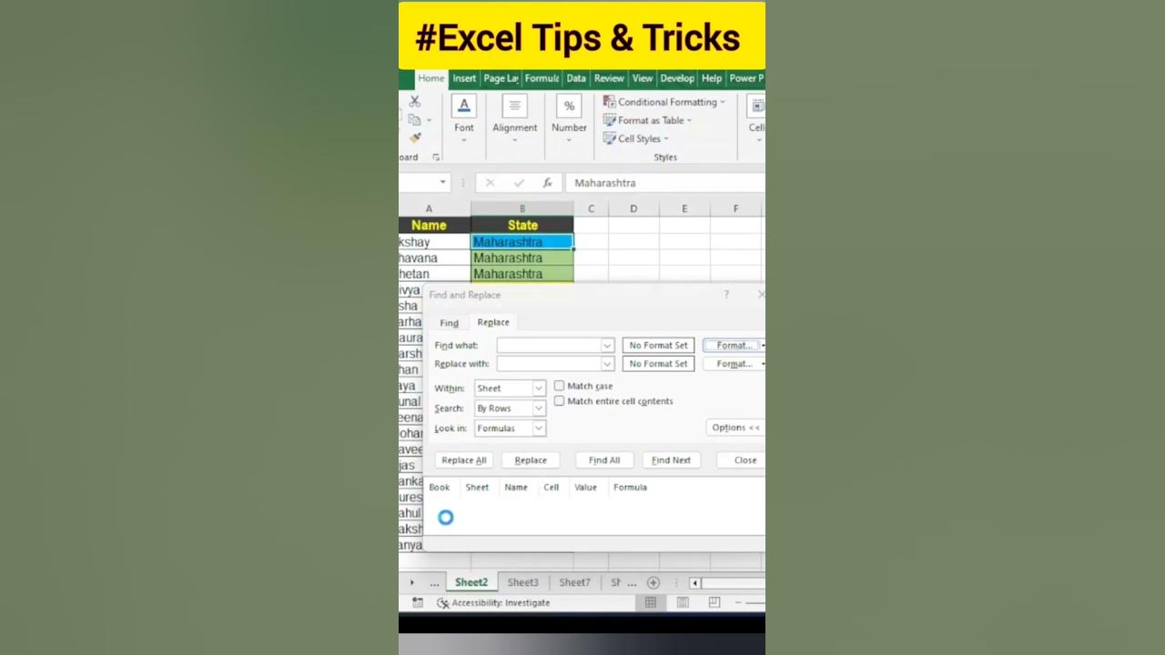 Ms Excel Format Replace Trick Ms Excel Tips And Tricks Shorts Excel Exceltricks