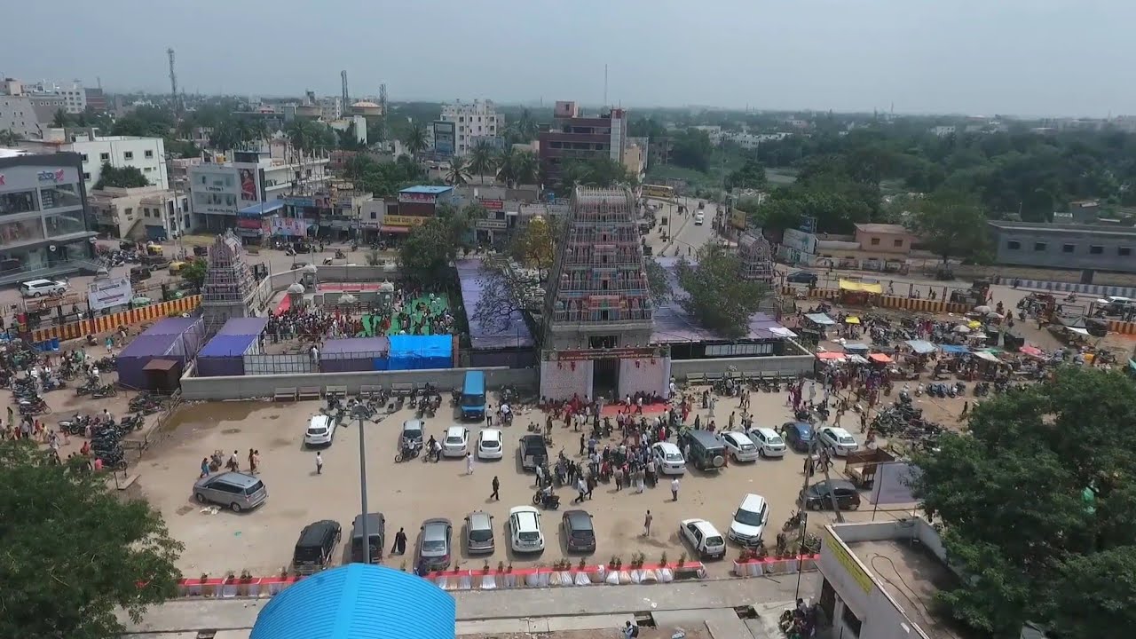 Aerial View of Bellary Durgamma Temple . - YouTube