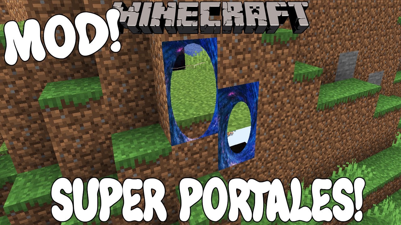 SUPER PORTALES! Minecraft 1.16.5 MOD PORTABLE HOLES! - YouTube