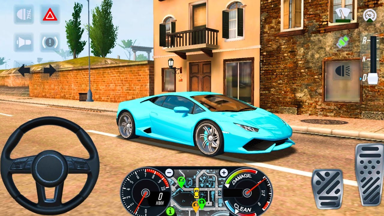 BLUE LAMBORGHINI HURACAN CAR GAMEPLAY EVOLUTION💙 - TAXI SIM 2022🚗 ...
