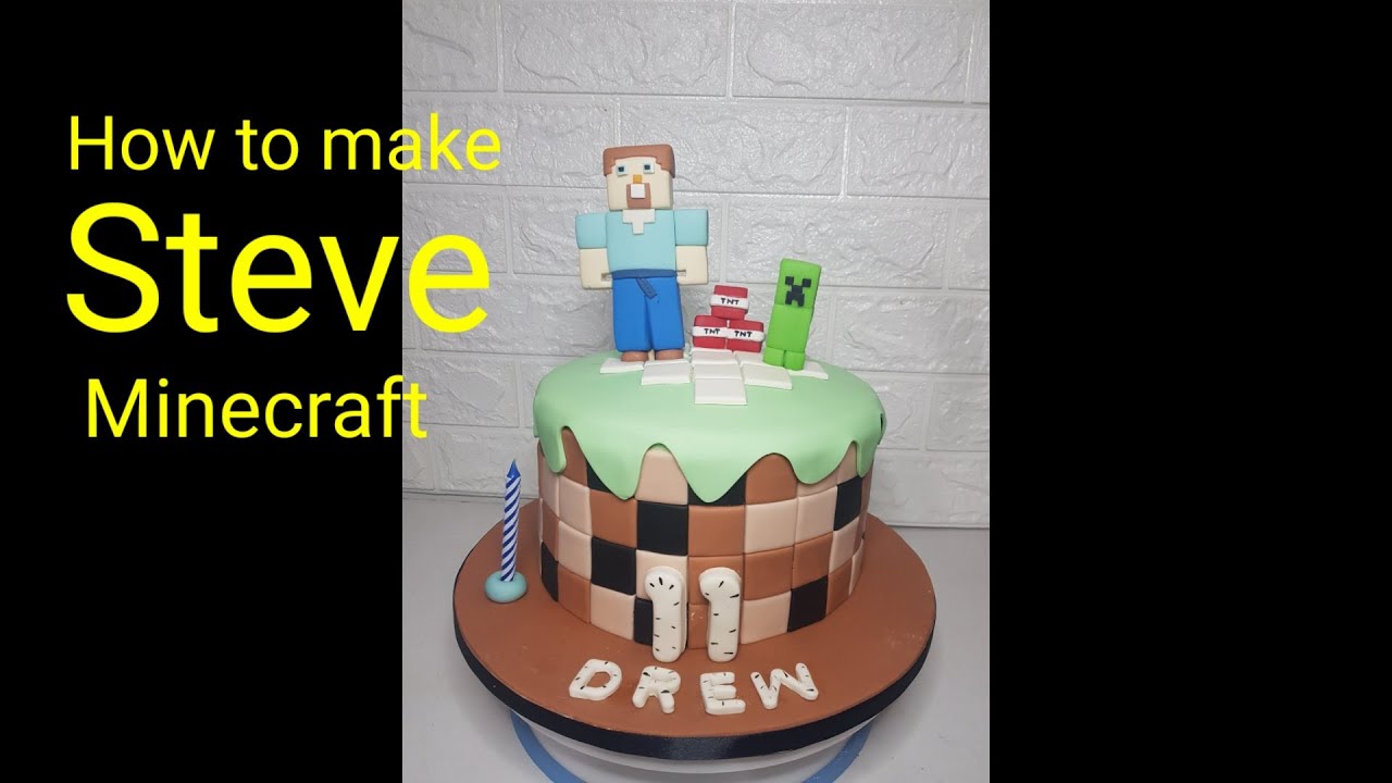 Minecraft Steve Verjaardagstaart Online Minecraft Steve Delicious Cake