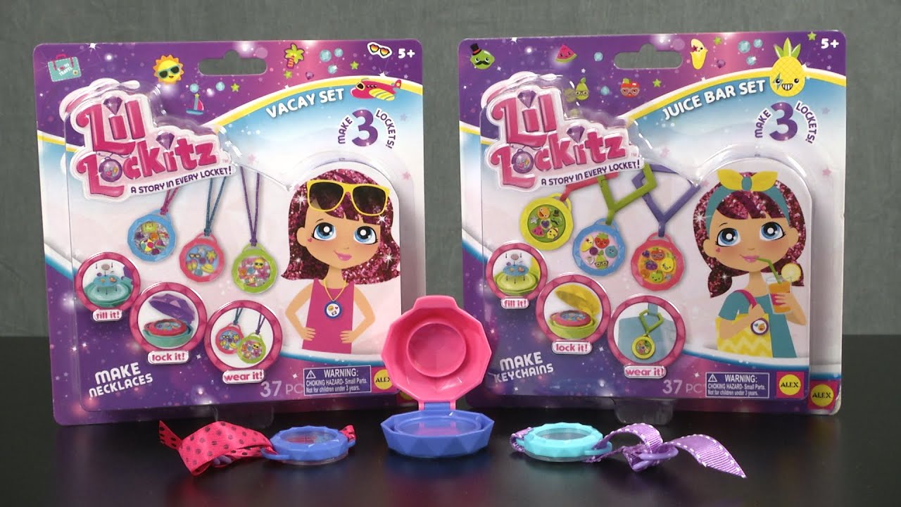 Lil Lockitz Rockstar Set, Vacay Set & Juice Bar Set from Alex - YouTube