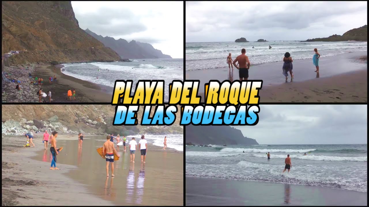PLAYA DEL ROQUE DE LAS BODEGAS - Tenerife (4k) - YouTube