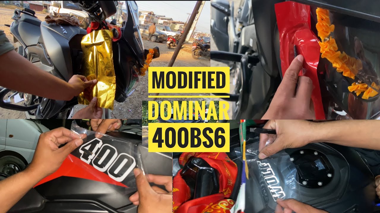 Bike ma sano tino modified gardai 😍|| new haircut 💇#dominar400 - YouTube