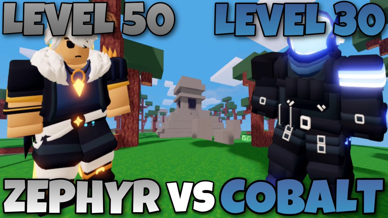 Level 50 Zephyr Kit vs Cobalt! (Roblox Bedwars) - YouTube