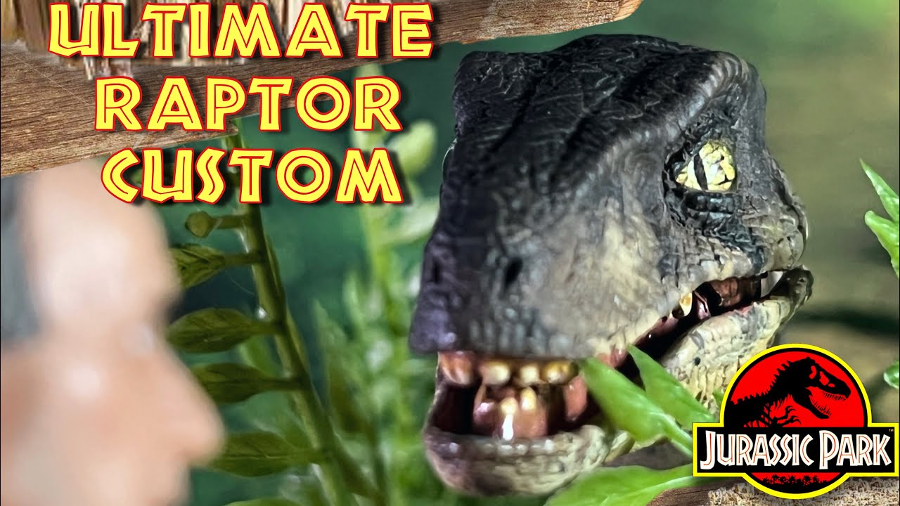 The ULTIMATE Amber Collection Raptor Custom! (Jurassic Park Raptor ...