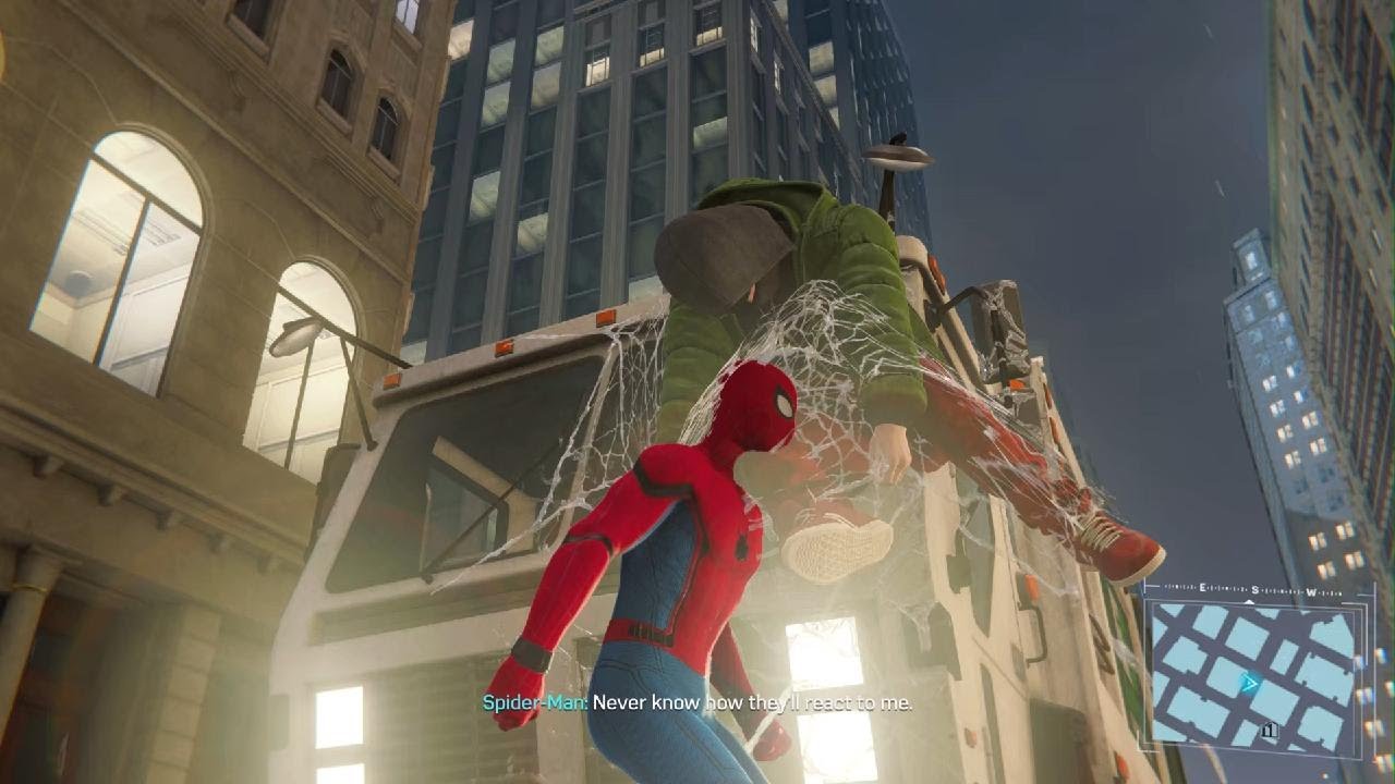 This poor guy Marvel's Spider-Man Remastered - YouTube