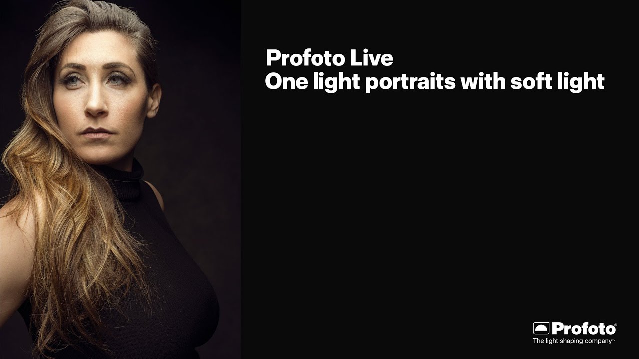 Profoto Live - One light portraits with soft light - YouTube