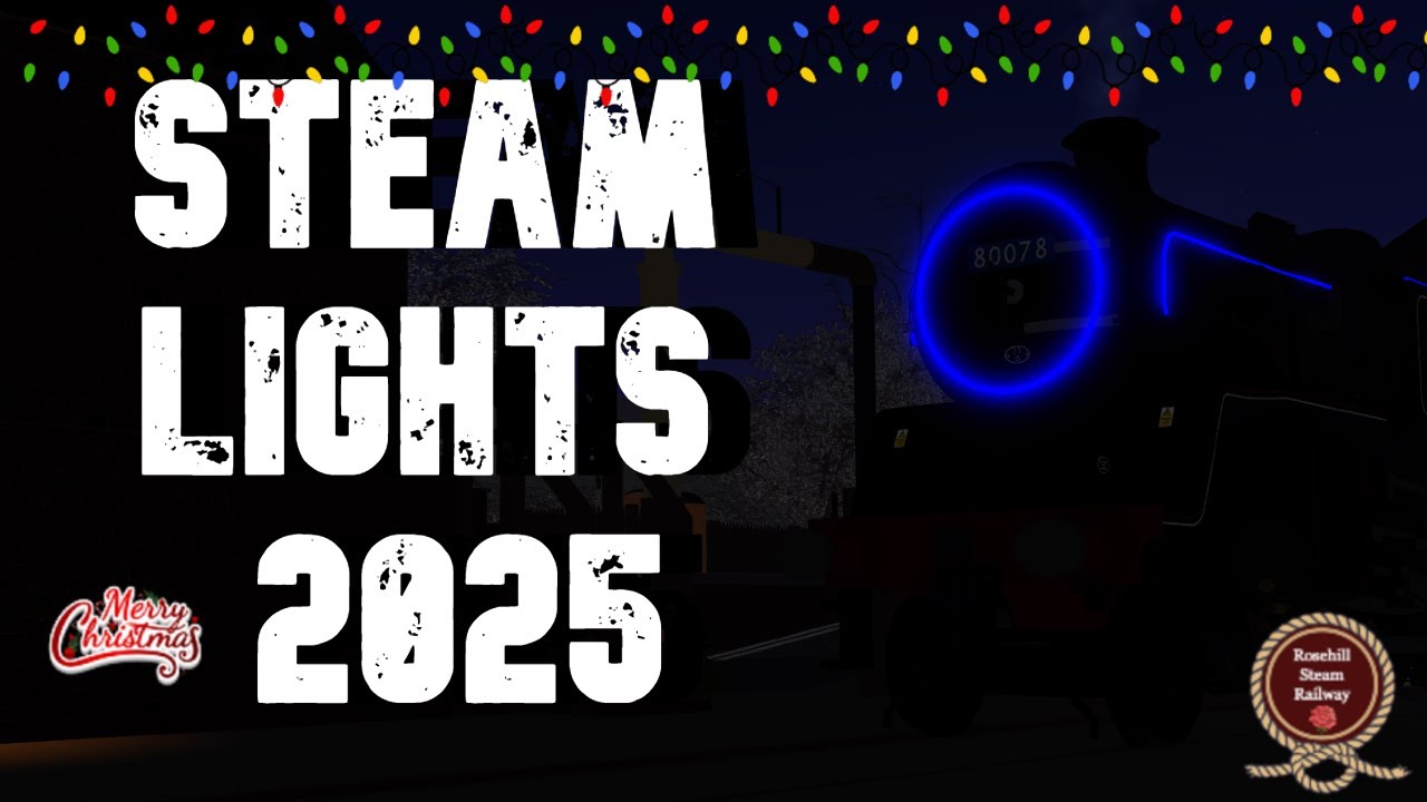RoseHill Steam Railway Steam Lights 2025 - YouTube