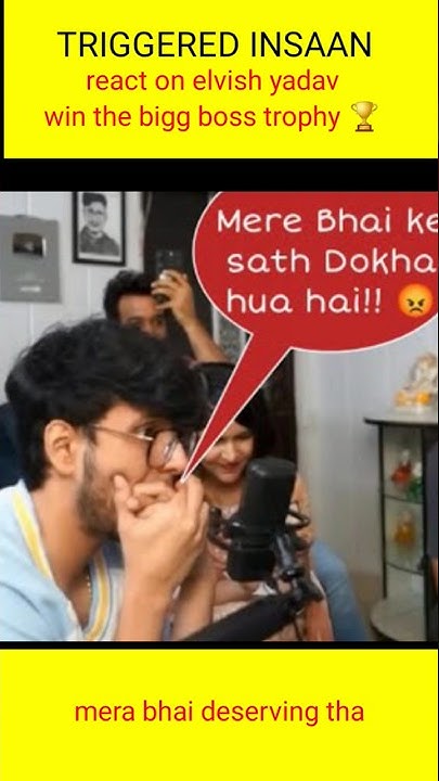 Triggered Insaan😱 React On Elvish Yadav Win The Trophy Fukra Insaan