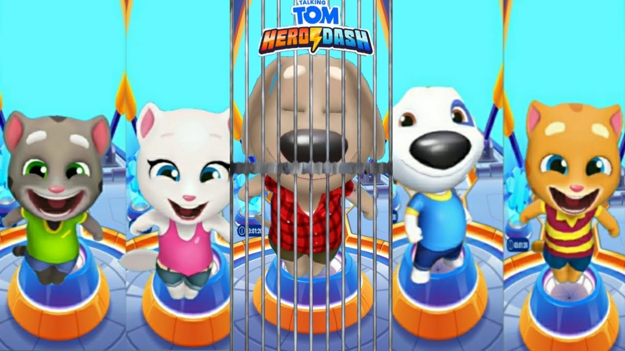TALKING TOM HERO DASH -- ALL TALKING HERO MIRROR CHARACTER CLASSIC RUN ...