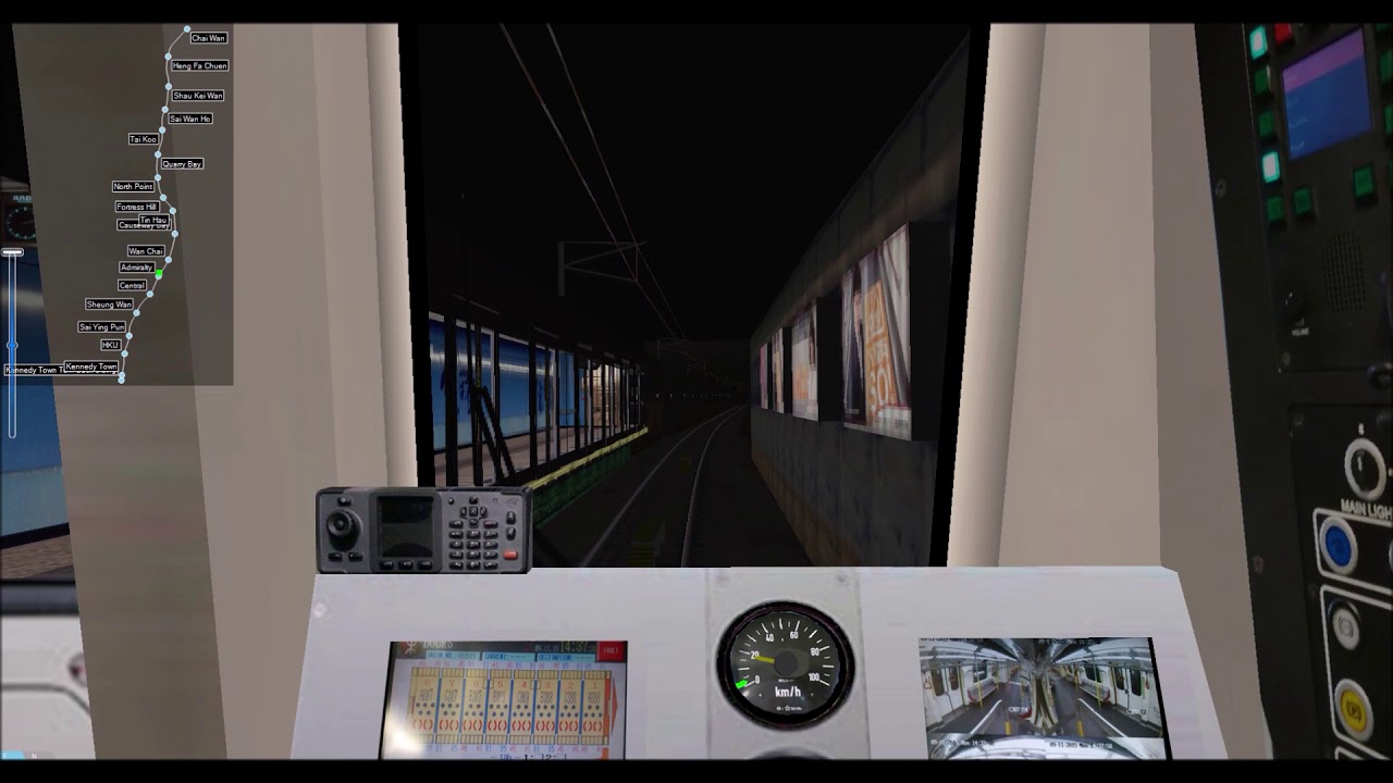 OpenBVE：Island Line 用 C-train 行走 - YouTube
