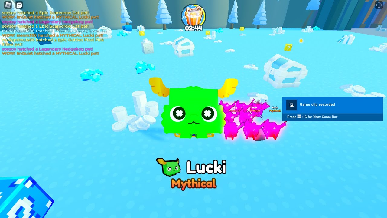 I got the new LUCKI Mythical pet in Roblox Pet Simulator X - YouTube